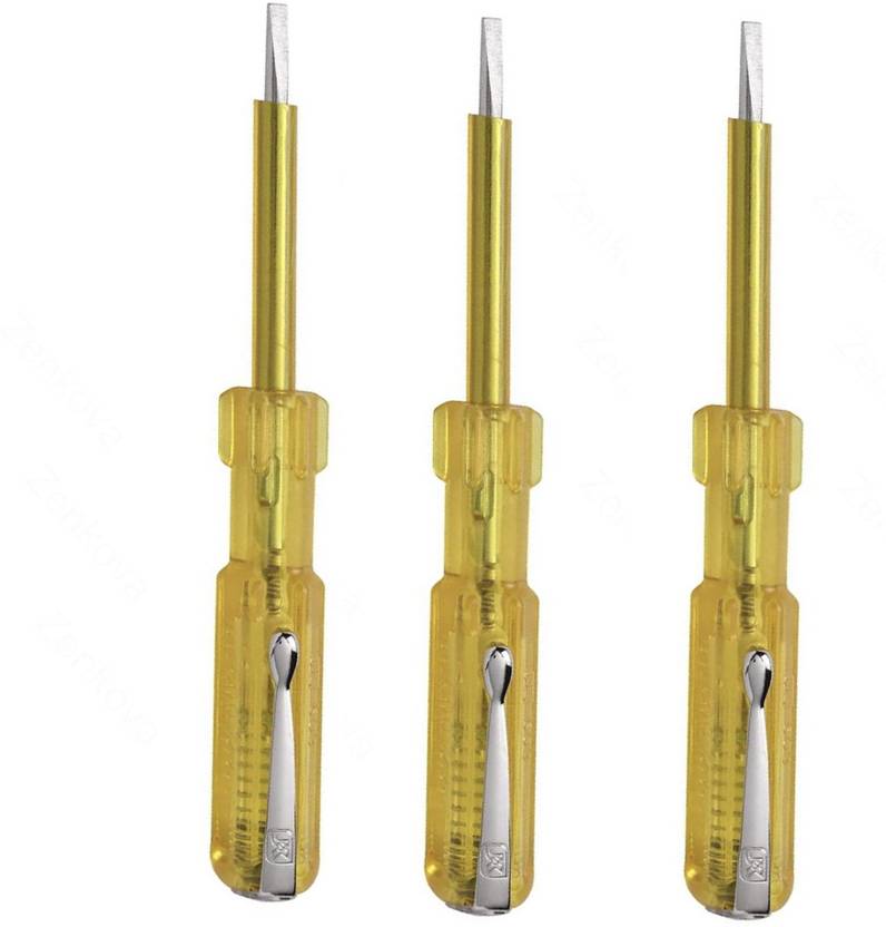 Red Champion Electrical Line Tester | Phase Tester Plus Screw Driver 3 ...