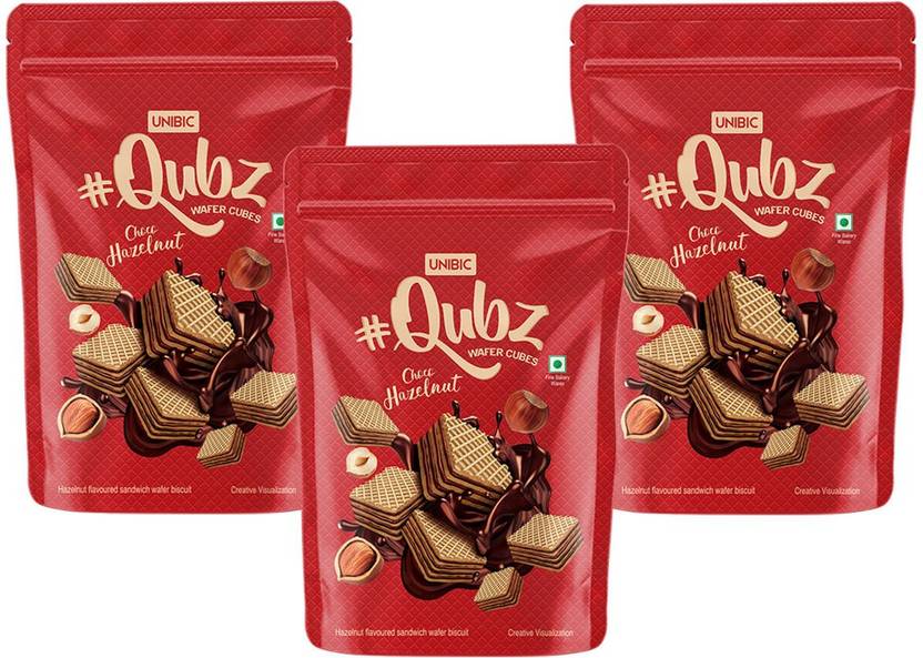 UNIBIC Cubes Wafer Value Pack - Hazelnut Flavoured Wafers Price in ...