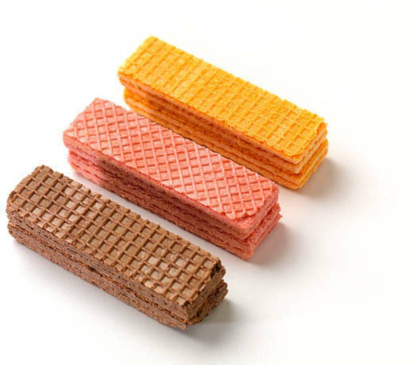 Organic Bites Crunchy & Creamy Wafers Biscuits (Vanila, Chocolate ...