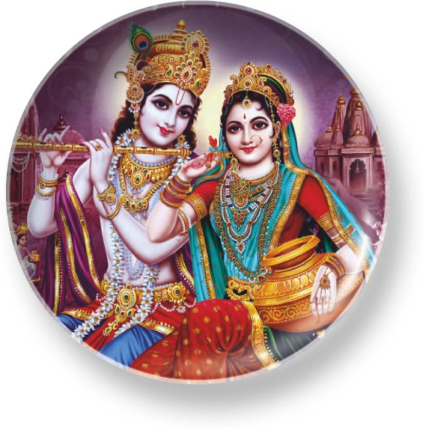 Hansini Art Studio RADHA KRISHNA V.6 Wall Plate Price in India - Buy ...