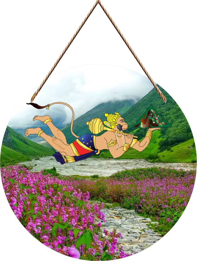 Khatu Crafts Flying Hanuman Wall Hanging Price in India - Buy Khatu ...