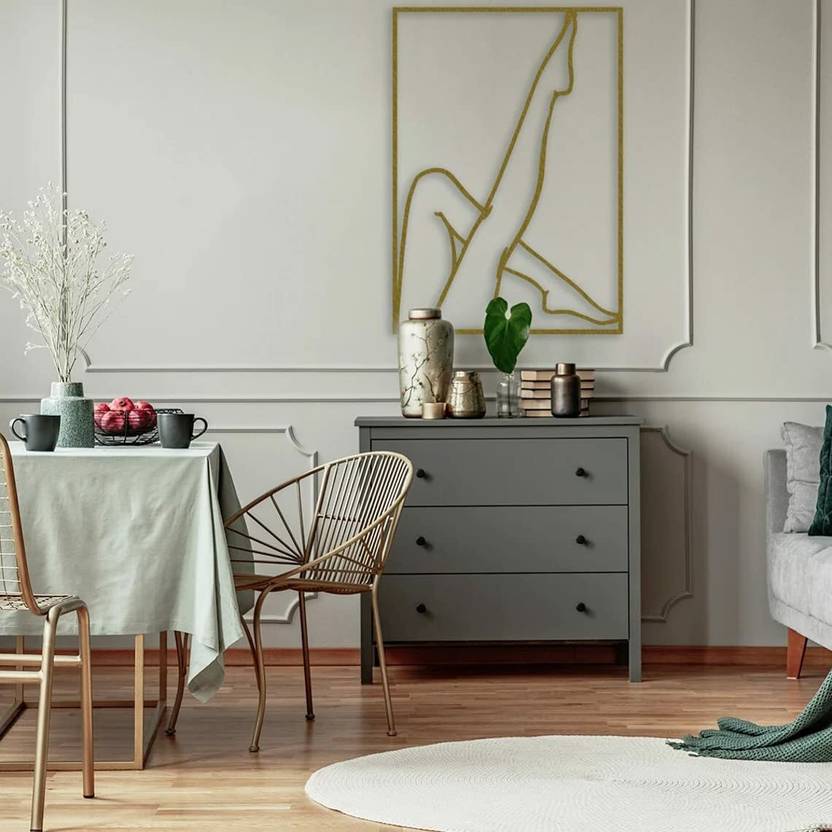 Herrlich Homes Nude Metal Wall Art| Female Body Wall Decor|Woman Legs ...