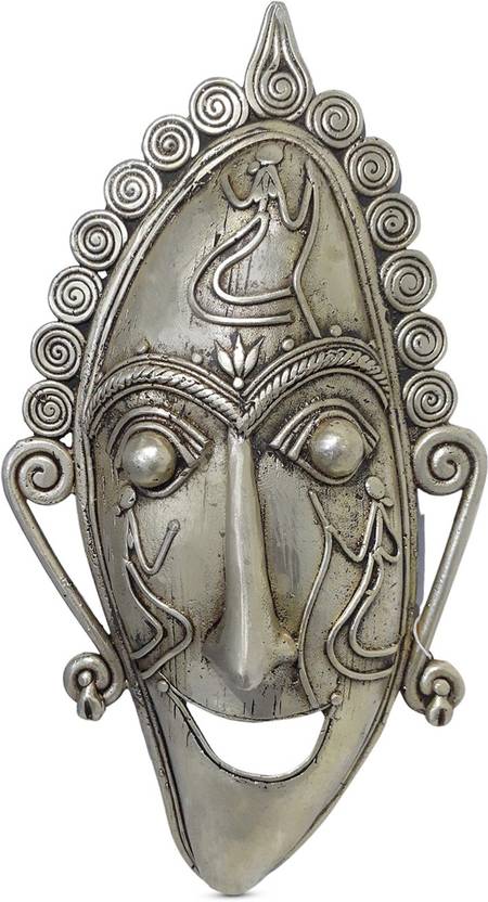 Shabari Emporium Handmade Brass GIS Bastar Dhokra Art Tribal Mask Wall ...