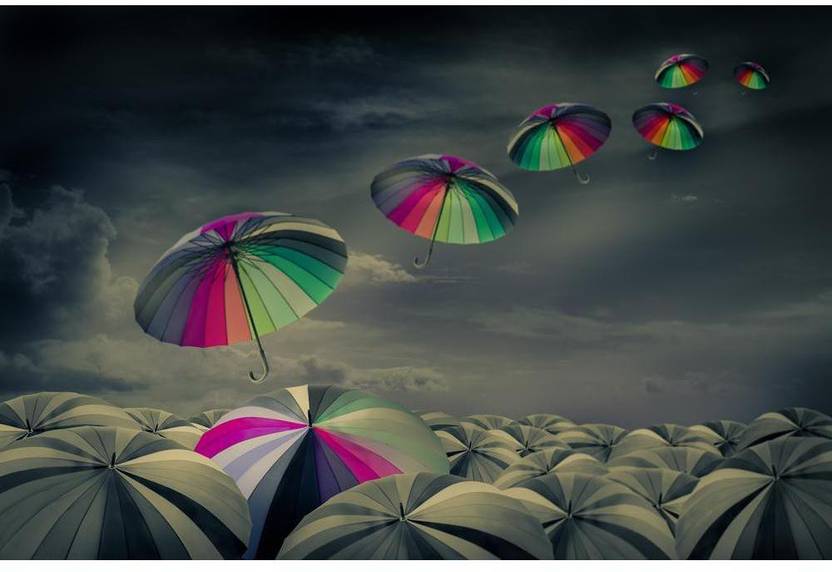 Standing Out Aloud Unframed Canvas Painting 36 x 24 inch (91 x 61 cms ...