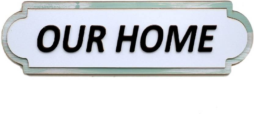 Chalk My Theme Our Home 3D Layered Wooden Sign Board Price in India ...