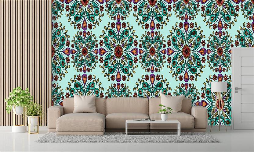 Wallpaper Mart Floral & Botanical Multicolor Wallpaper Price in India ...