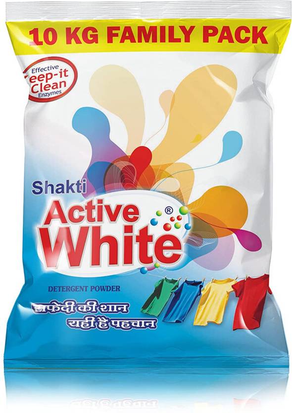 Active White Detergent Powder - 10 kg Family Pack Detergent Powder 10 ...