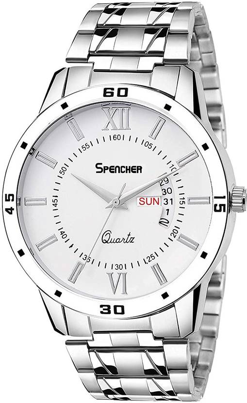 Spencher SMW Invictus D &D White Dial Chain Watch For men & Boys ...