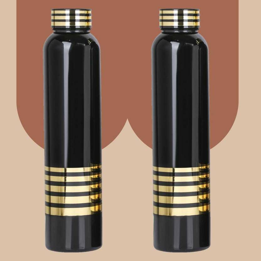 Flipkart.com | Prim Fancy Water Bottle White With Golden Line For Home ...