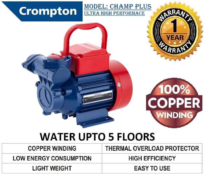 Crompton MINI CHAMP PLUS II HIGH POWER LOW ENERGY 100% COPPER WATER ...