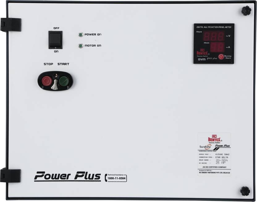 RC BENTEX Power Plus Star Delta Submersible Control Panel 25 HP 20-32 A ...