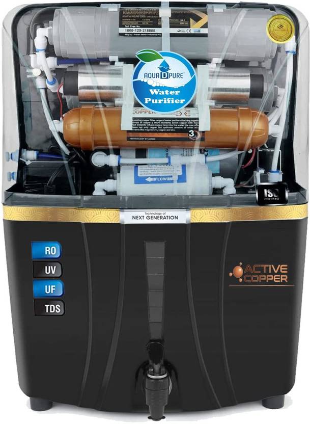 AquaDpure Copper RO Water Purifier 12 L RO + UV + UF + TDS Water ...