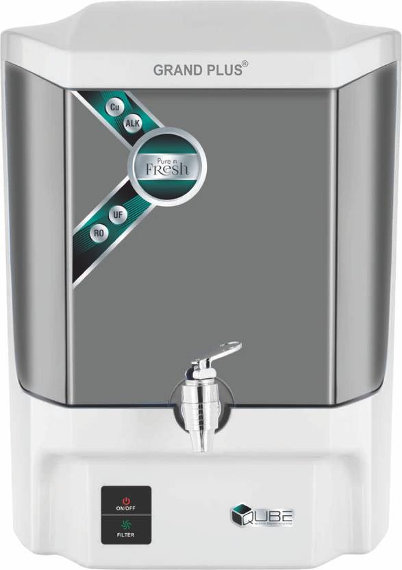 Grand plus grey and white Qube ultra smart Led Display 8 L 8 L RO + UV ...