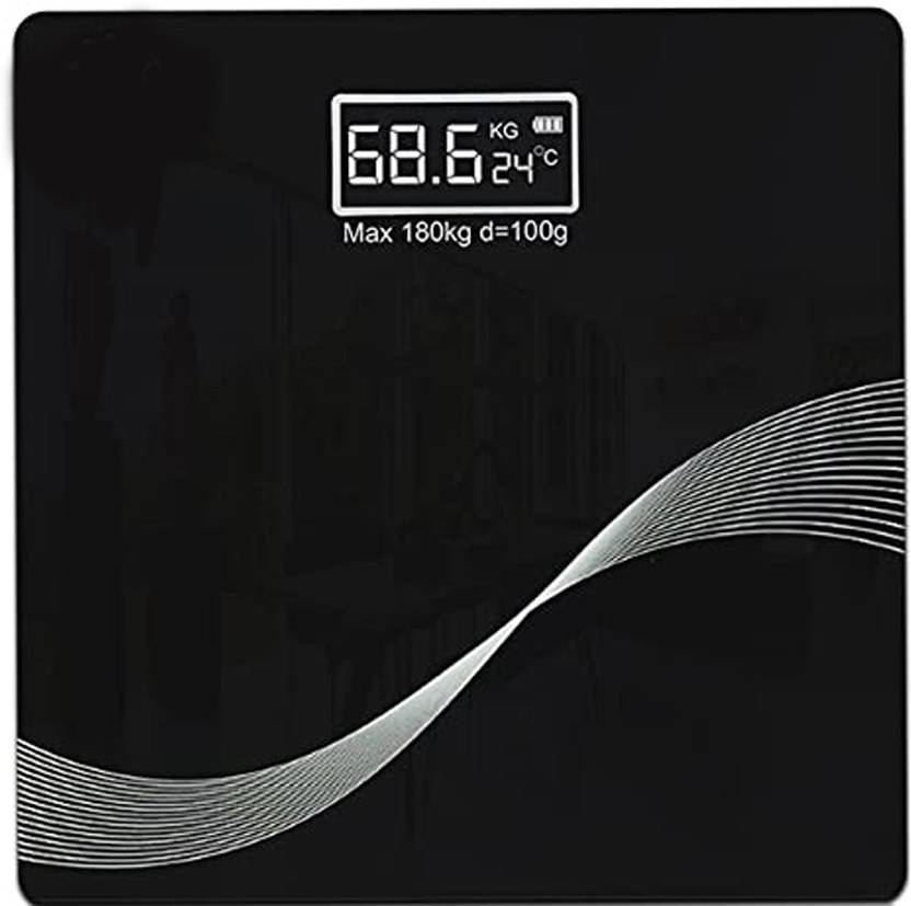 BathroomScale Personal weighting scale battery powered ultra slim ...