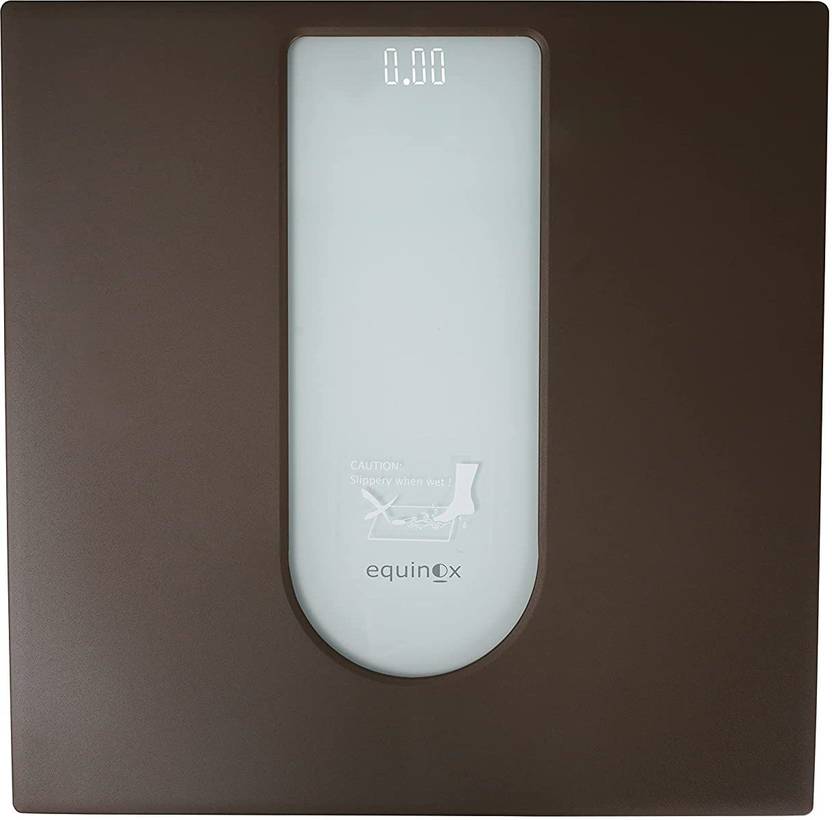 EQUINOX EQ-EB-9100 Personal Digital Weighing Scale, Slim and Sleek, LED ...