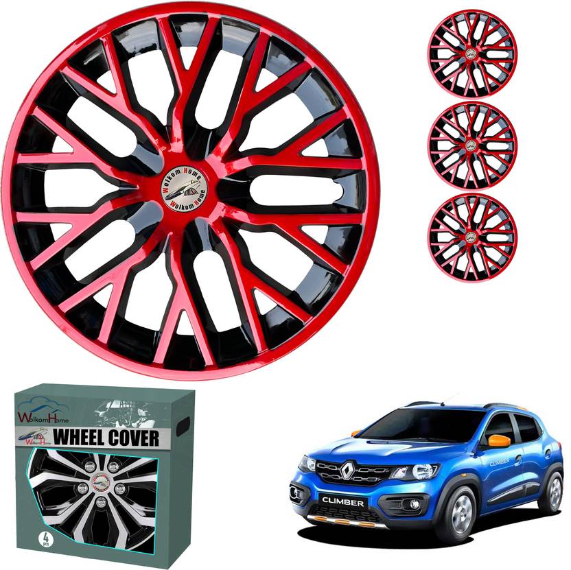 WolkomHome Wheel cap Hub Cap WheelCover Delta Red Black Car Accessories ...