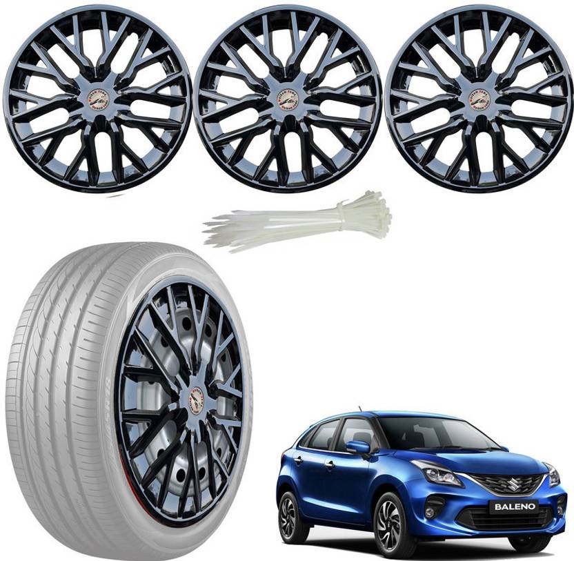 WolkomHome Wheel cap, Hub Cap WheelCover Full Black Car Accessories 15 ...