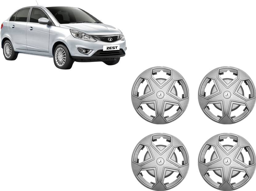 ALPINEZO CAR WHEEL CAP/WHEEL COVER ASTER DEGINE "SILVER_COLOUR" 15 INCH ...