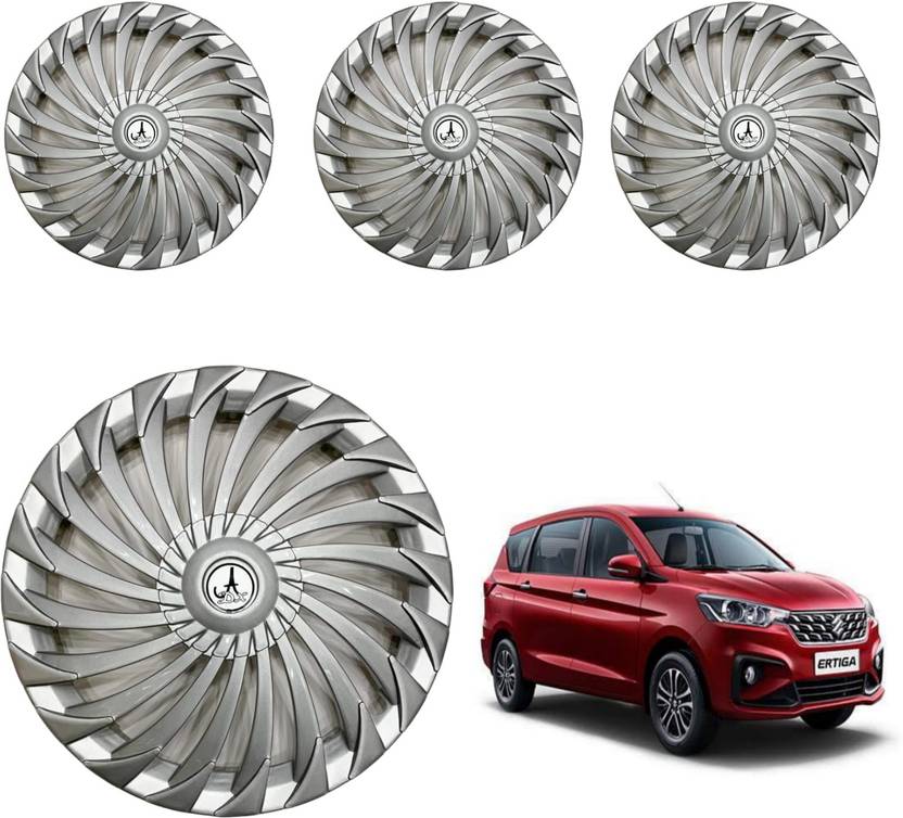 KYZO CAR WHEEL CAP/WHEEL COVER TURBINE DEGINE “SILVER” 15 INCHI Wheel ...