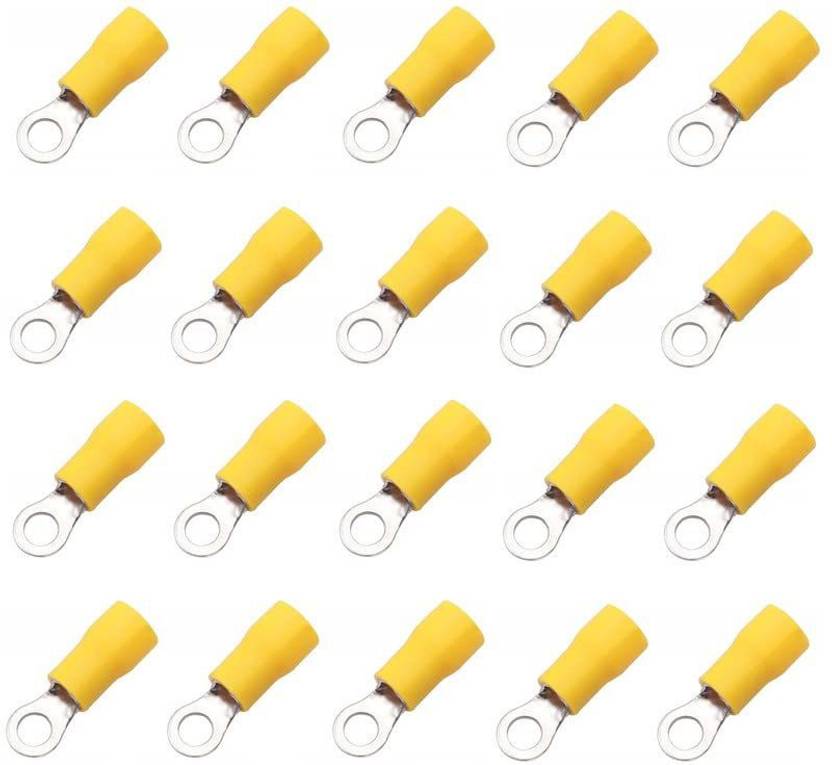 ERH India 20 Pcs Ring Type Wire Crimp RV5-4 Connectors Ring Type Wire ...