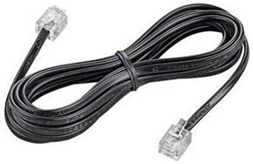 Antech 2 Meter RJ11 Telephone Modem Line Cable Wire Patch Cable for ...