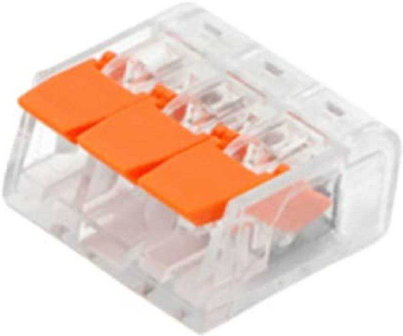 MIKOYAN 10pcs / 3 Way 0.8-4 Sq mm Wiring Universal Cable Connector ...