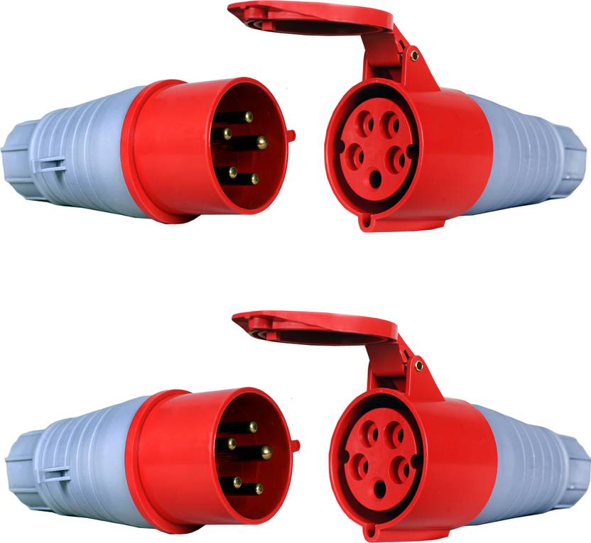 DECENT AIR SYSTEM 32A 5 Pin Industrial Plug Socket Wire Connector Price ...