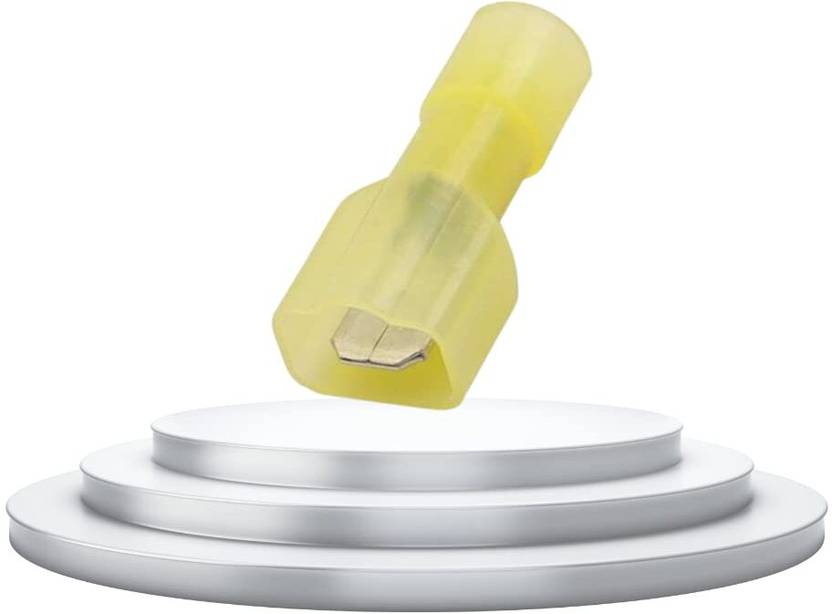 Magnusdeal T terminal plug Male Spade connectors Wire Connectors Yellow ...