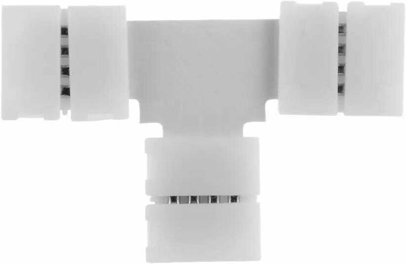 MERKEL 3 pcs / 4-pin L-Shape Solderless Clip-on Connectors for 10mm RGB ...