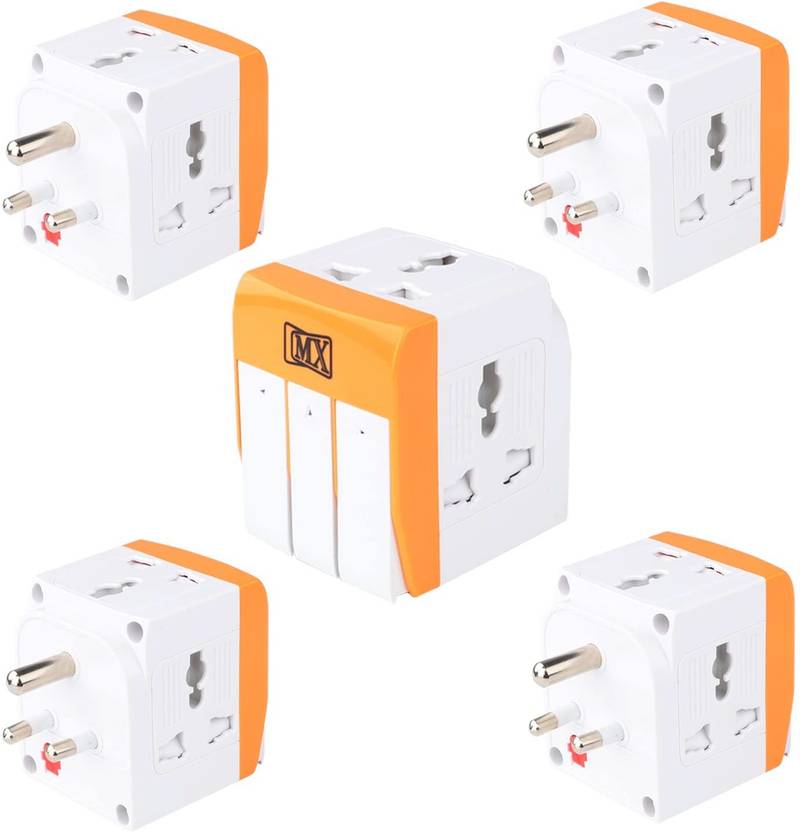MX 3-in-1 Universal Travel Adapter Multiplug Individual Switch & LED ...