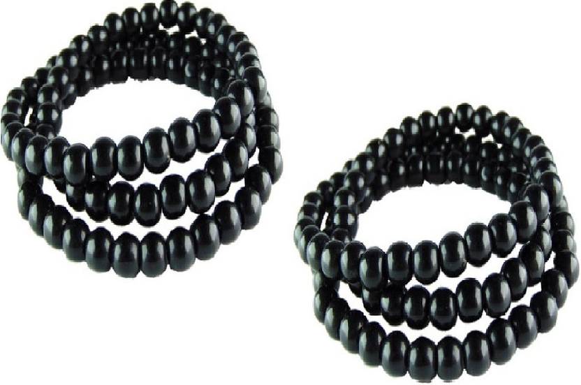 AV HUB Lord shiva mahakal black stone mala wrist band for unisex Boys ...