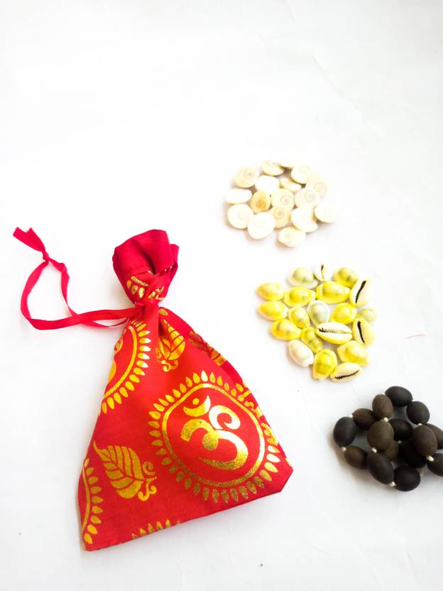 Riddhi Golden Line DHAN Varsha Lakshmi POTLI,-5 Pilli Kodi, 5 Kamal ...