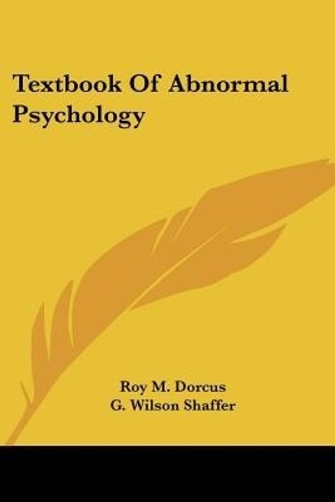 Abnormal Psychology Textbook