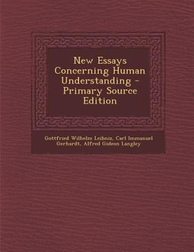 Leibniz New Essays On Human Understanding