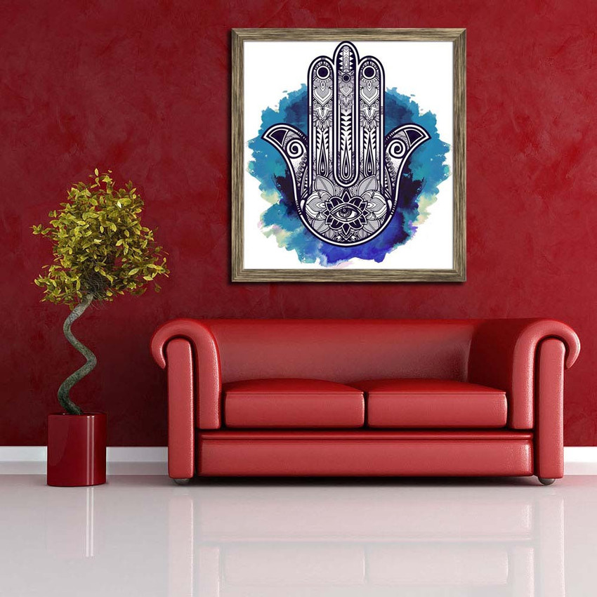 Hamsa Hand Painting