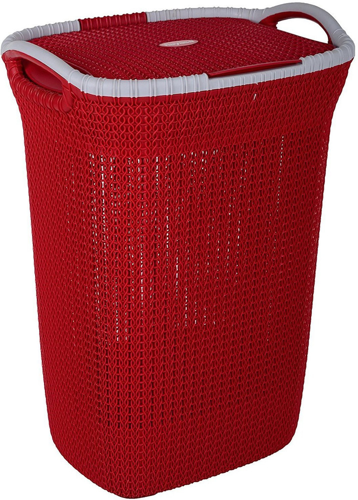 Solid Plastic Laundry Basket