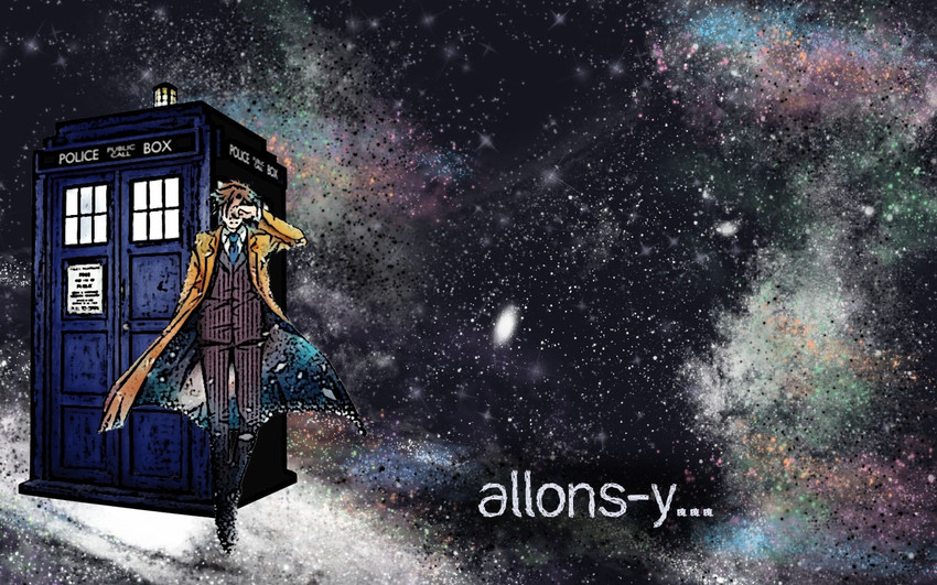 Doctor Who Allons Y Wallpaper
