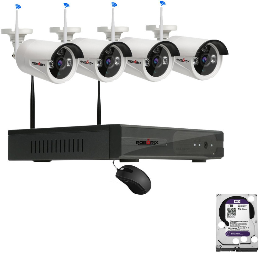 5MP 4CH WIFI NVR Kit, 5mp Wireless Nvr Kit, Wireless Camera, 41% OFF