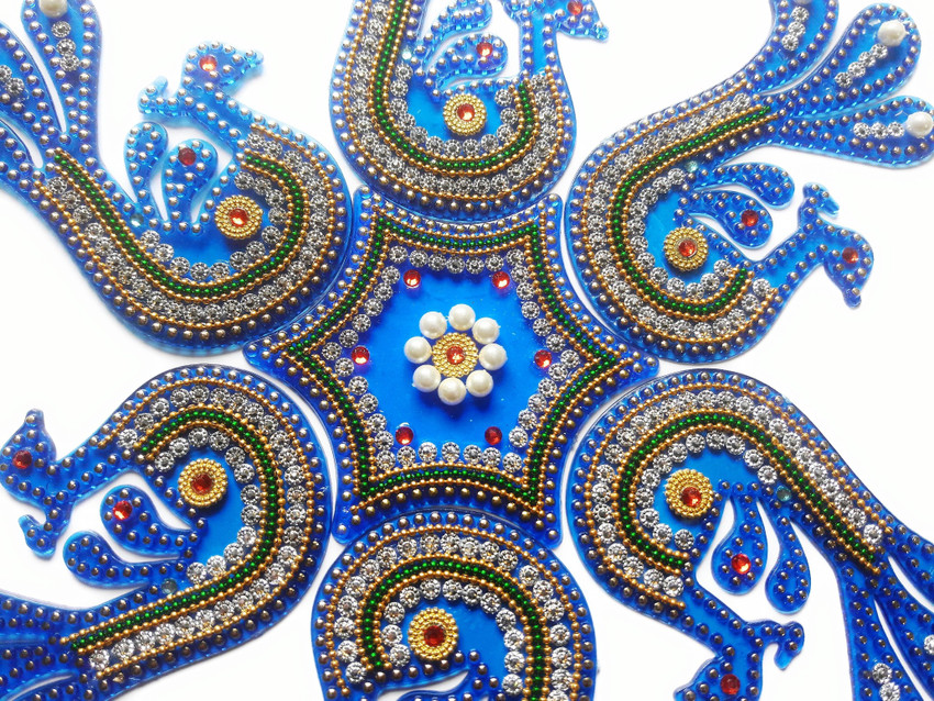 Beautiful Rangoli Designs Of Peacocks