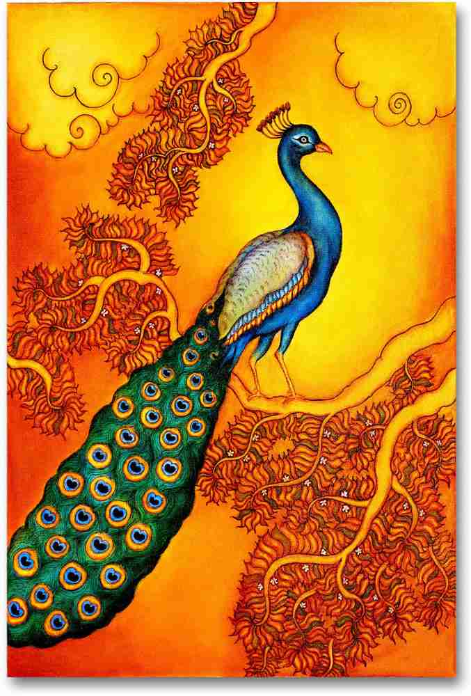 Traditional Indian Art Peacock