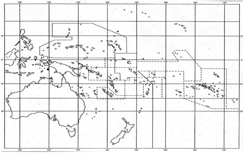Blank Political Map Of Oceania