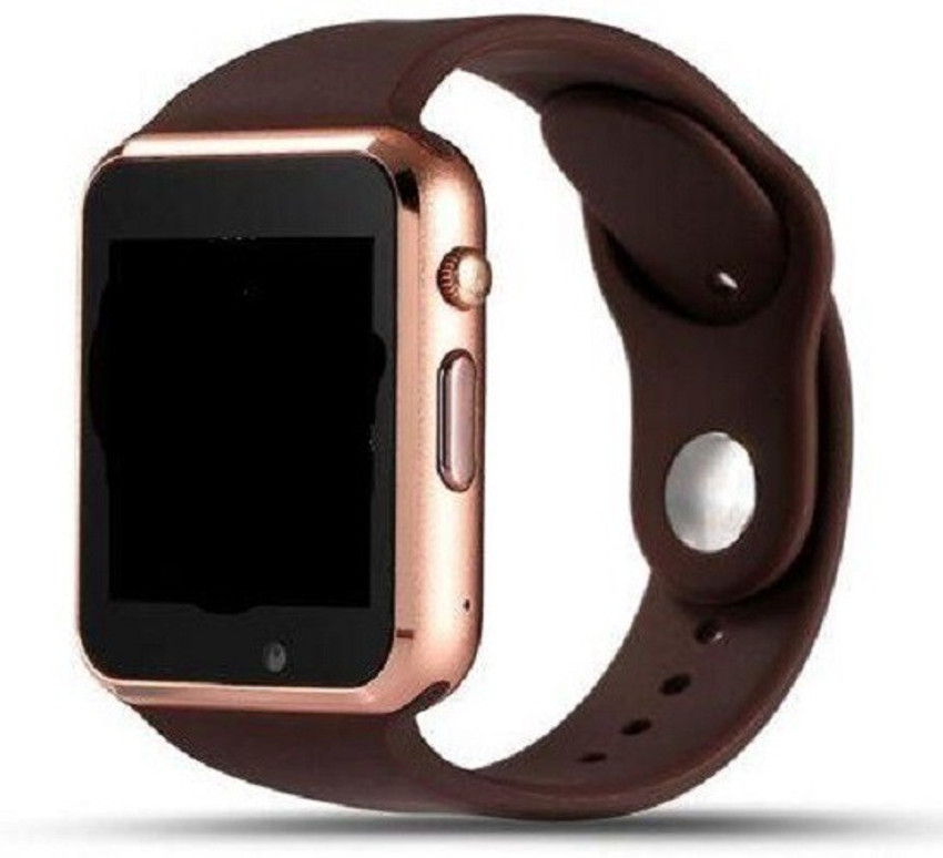 Rectangular Digital Gold A1 Smart Watch