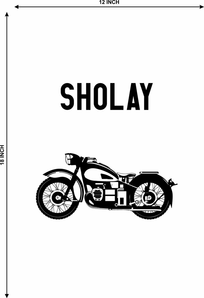 Sholay Bike Poster
