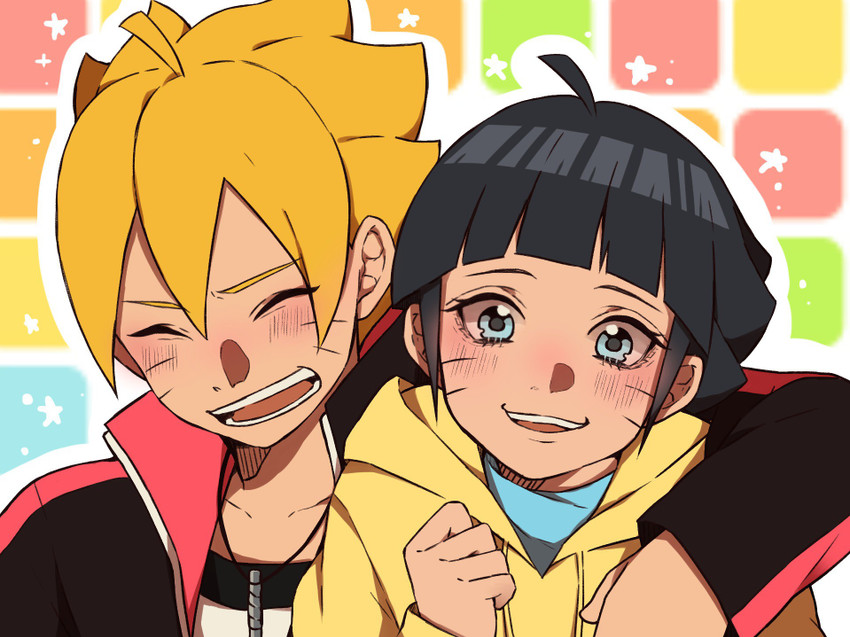Bolt Uzumaki And Himawari