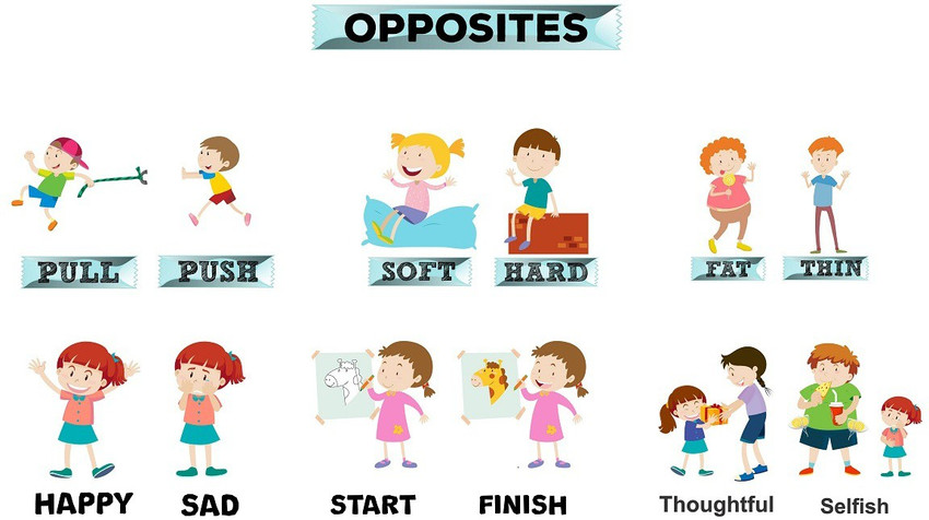 Kids Pushing In Line Clipart