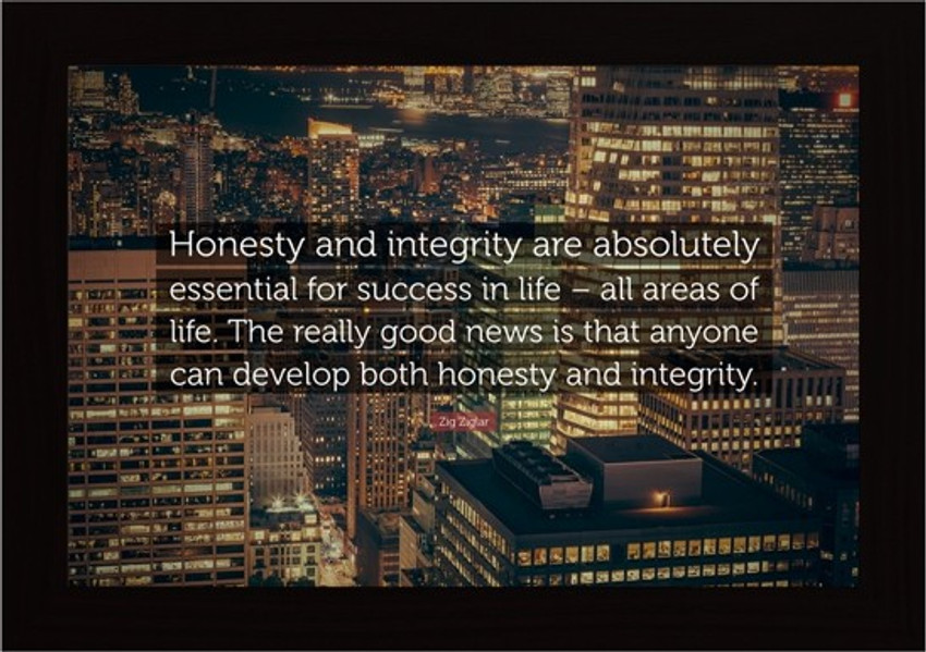 Integrity Poster Quote