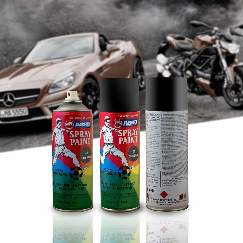 Gloss Black Spray Paint Car