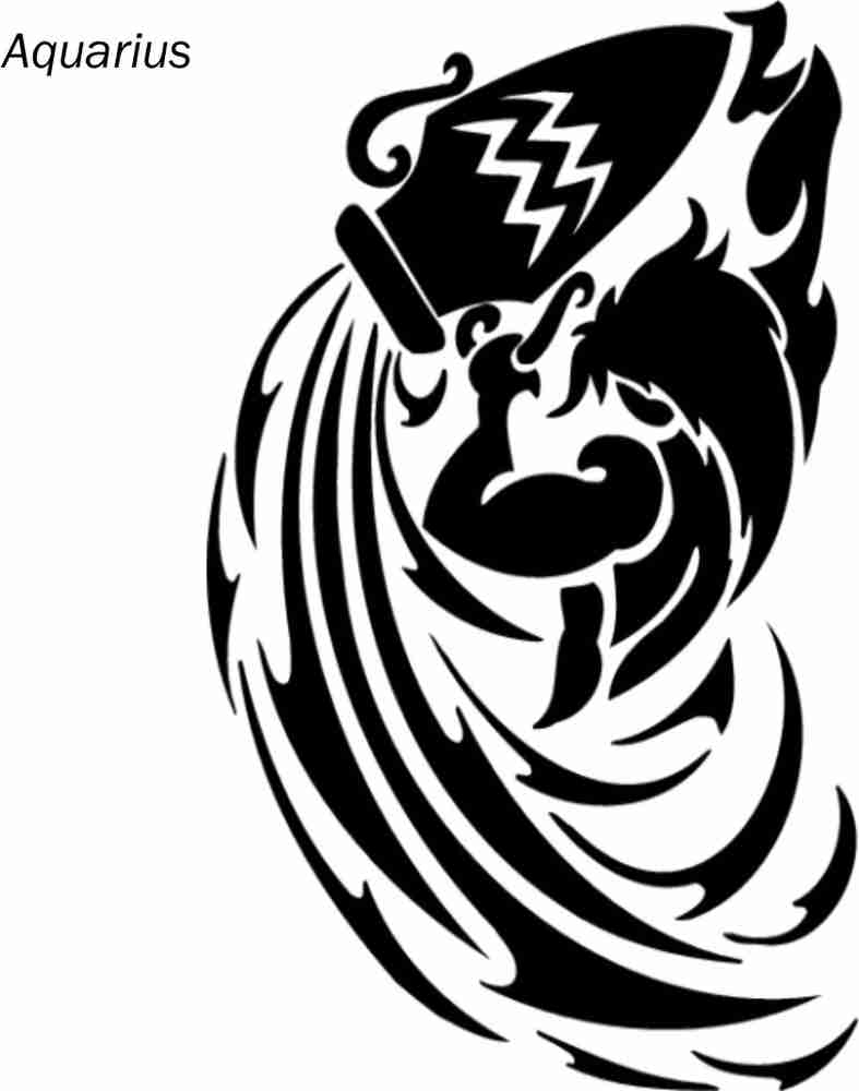 Aquarius Zodiac Tattoos For Men