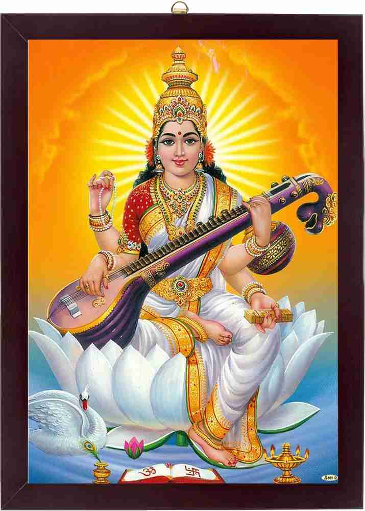 Saraswati Painting Hd