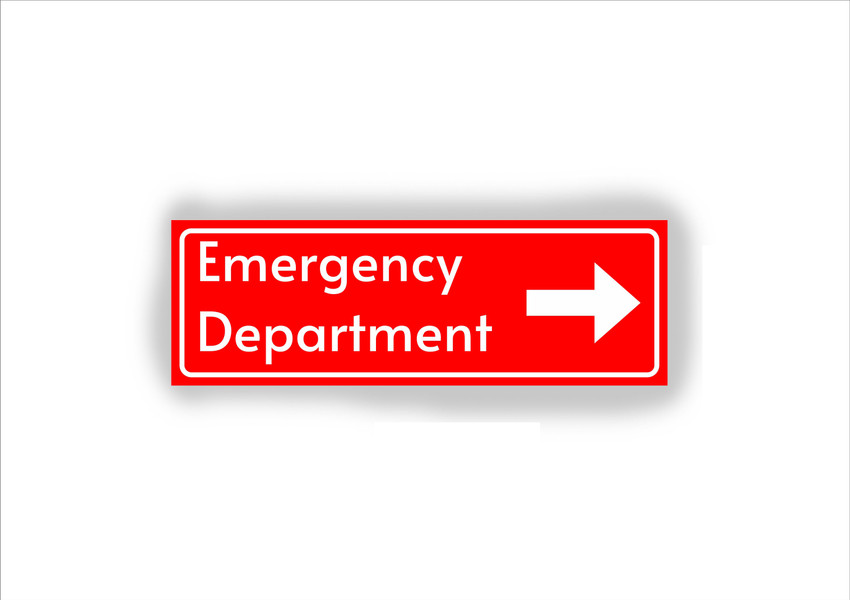 Hospital Emergency Sign